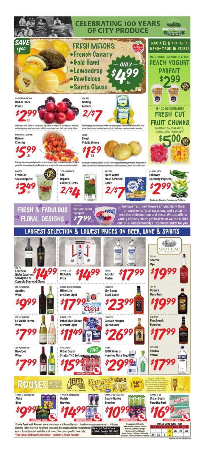 Rouses Weekly Ad Jun 25 – Jul 02, 2025