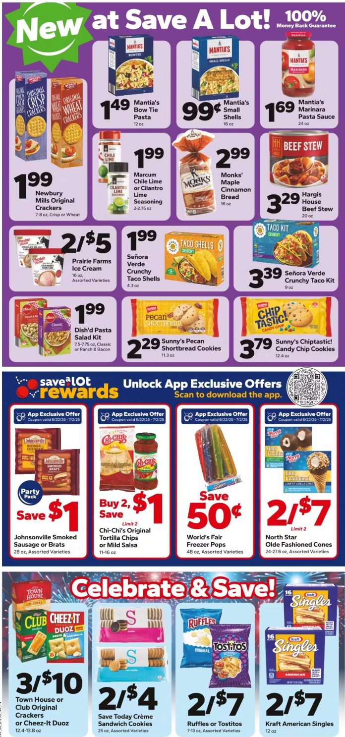 Save A Lot Weekly Ad Jun 25 – Jul 01, 2025 (4th of July Promotion Included)
