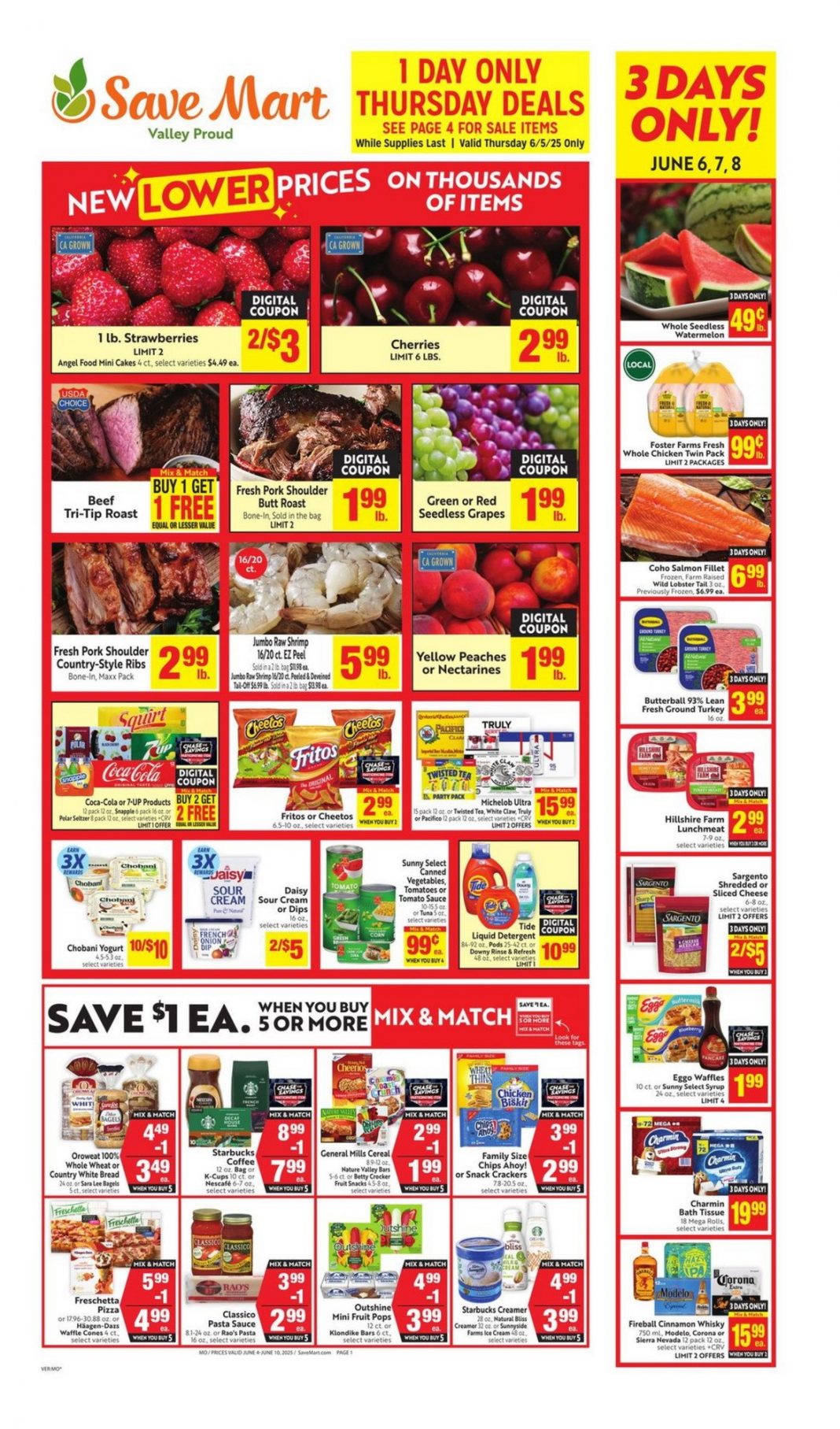 Save Mart Supermarkets Weekly Ad Jun 04 – Jun 10, 2025