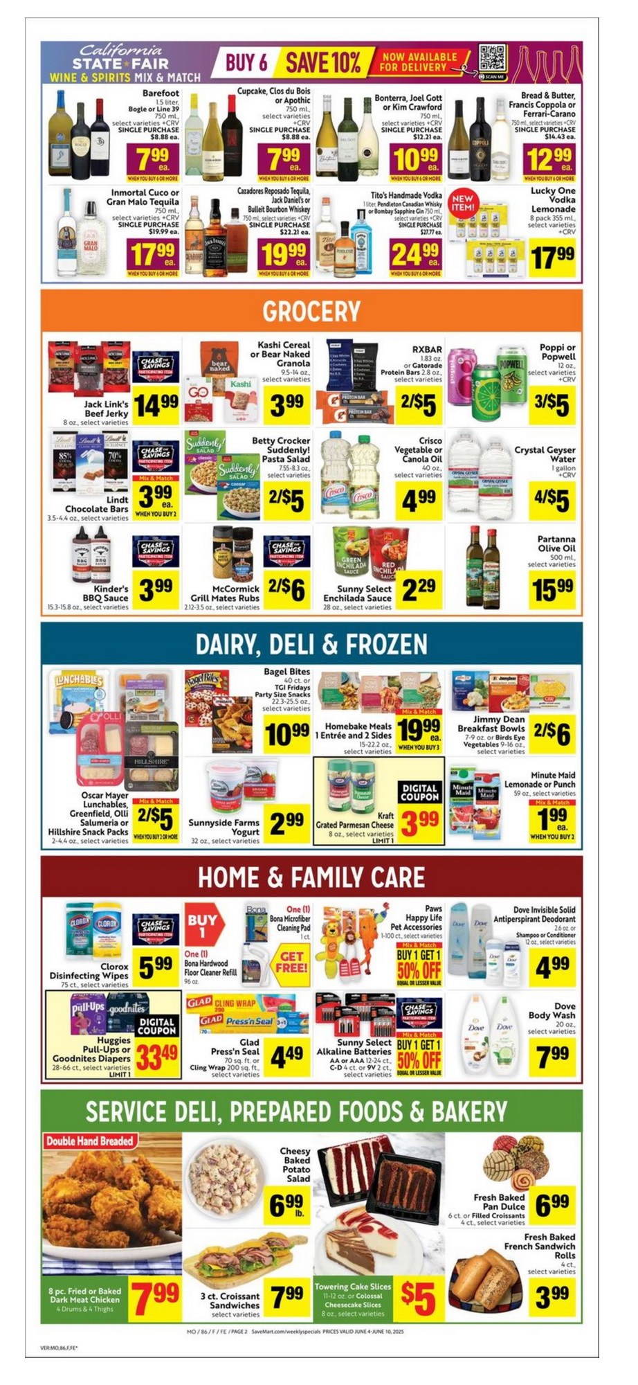 Save Mart Supermarkets Weekly Ad Jun 04 – Jun 10, 2025