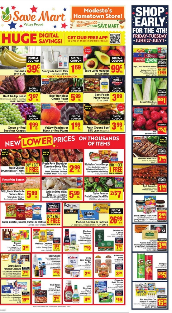 Save Mart Supermarkets Weekly Ad Jun 25 – Jul 01, 2025