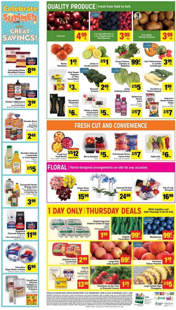 Save Mart Supermarkets Weekly Ad Jun 25 – Jul 01, 2025