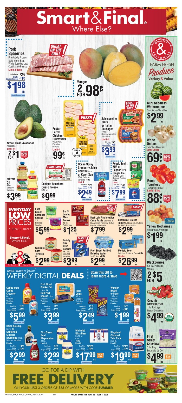 Smart & Final Weekly Ad Jun 25 – Jul 01, 2025