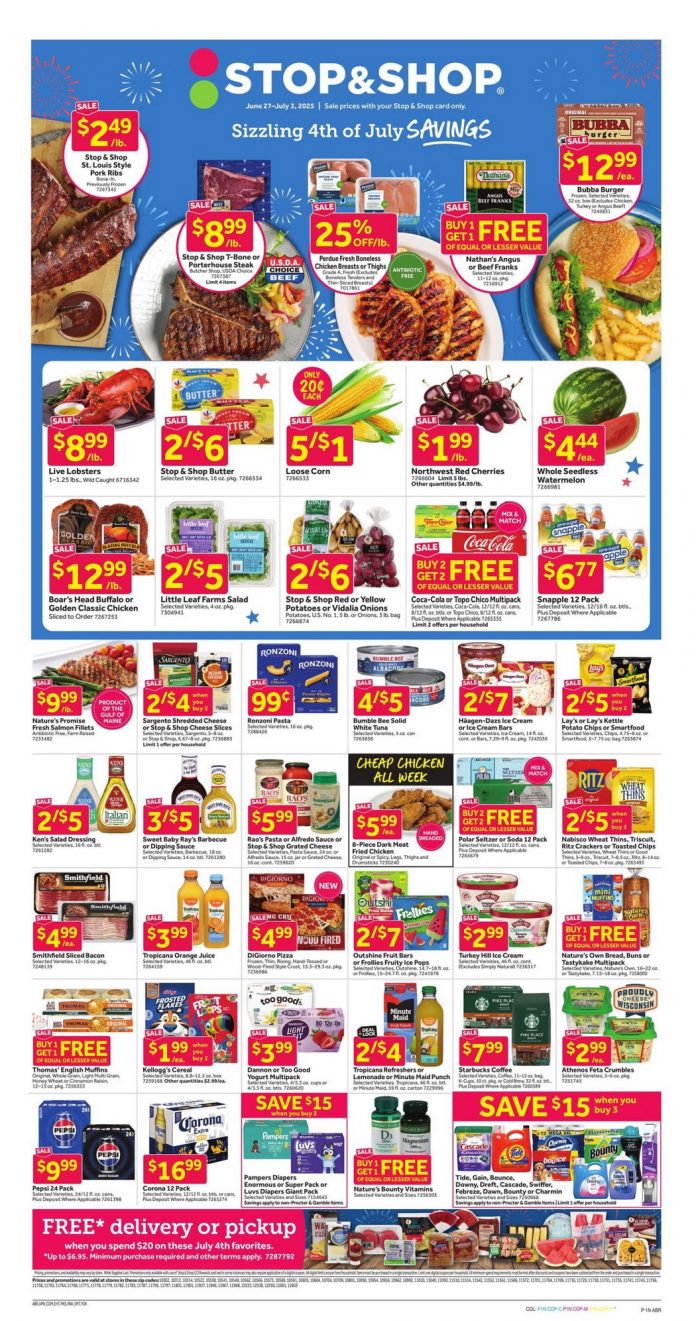 Stop & Shop Weekly Ad Jun 27 – Jul 03, 2025 (4th of July Promotion ...