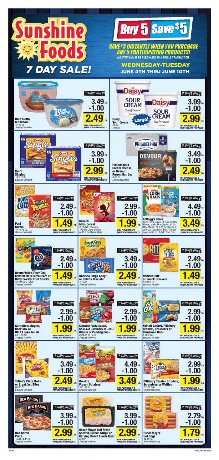 Sunshine Foods Weekly Ad Jun 04 – Jun 10, 2025