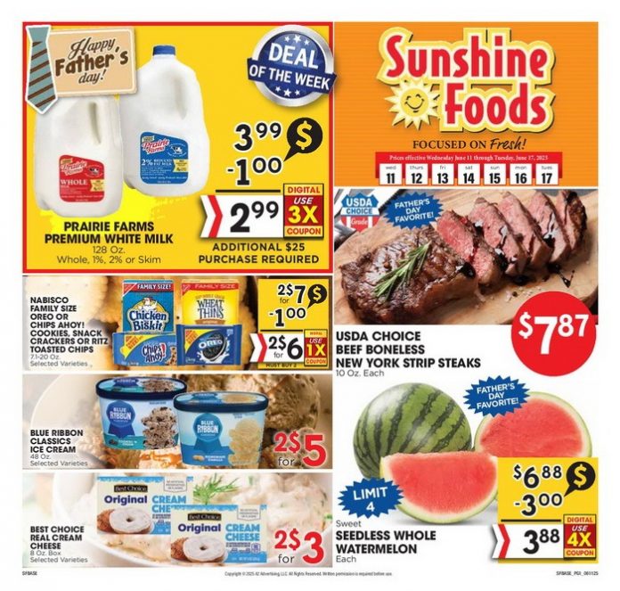 Sunshine Foods Weekly Ad Jun 11 – Jun 17, 2025