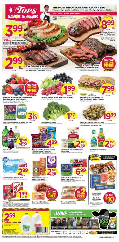Tops Weekly Ad Jun 22 – Jun 28, 2025