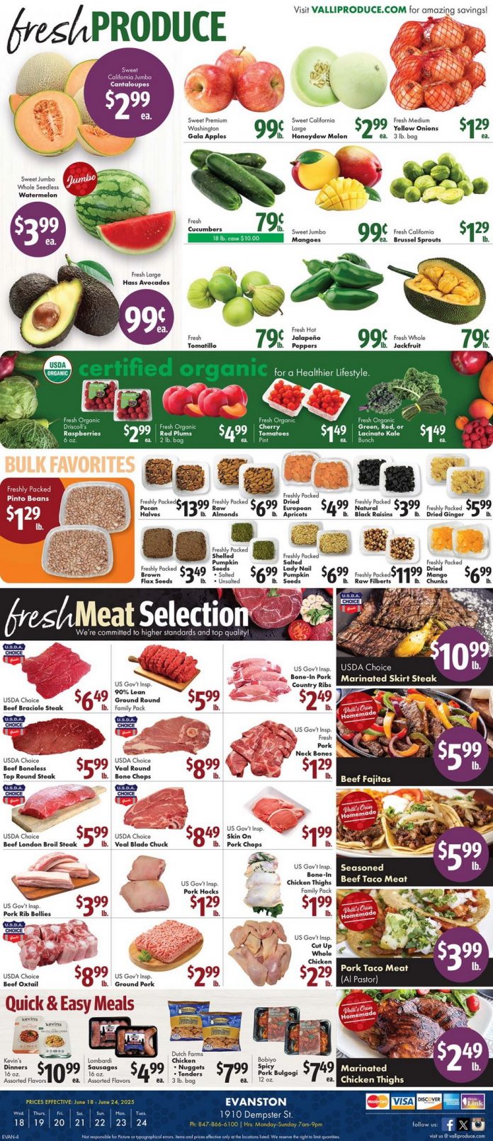 Valli Produce Weekly Ad Jun 18 – Jun 24, 2025