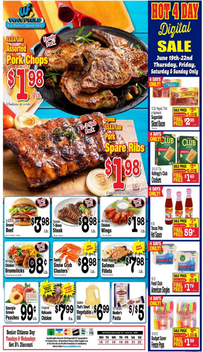 Wayfield Foods Weekly Ad Jun 16– Jun 22, 2025