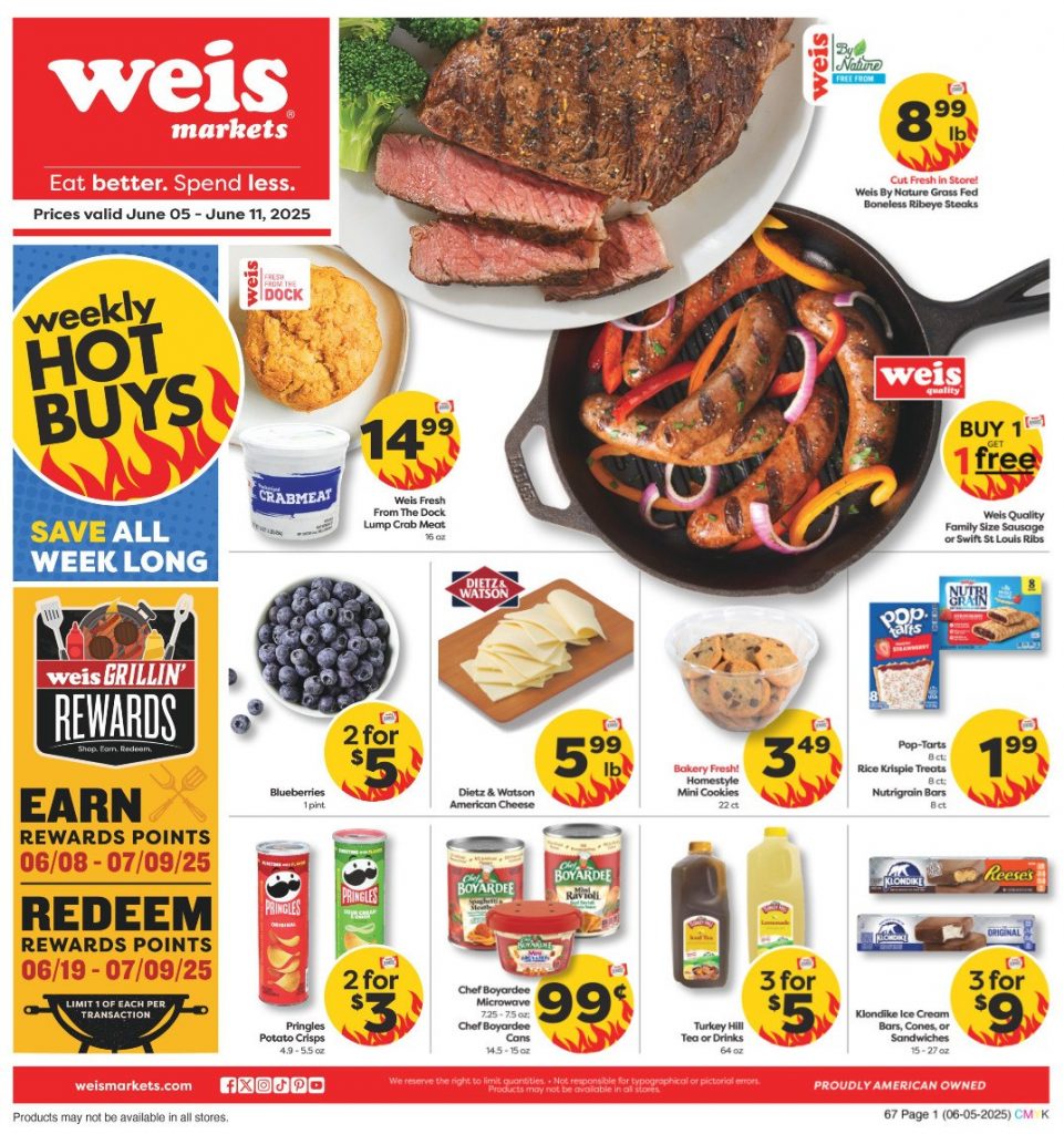 Weis Markets Weekly Ad Jun 05 – Jun 11, 2025
