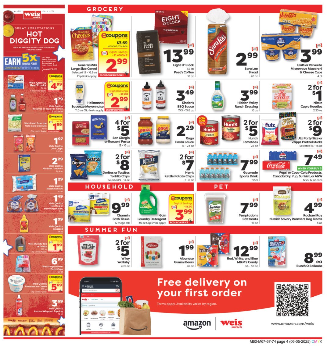 Weis Markets Weekly Ad Jun 05 – Jun 11, 2025
