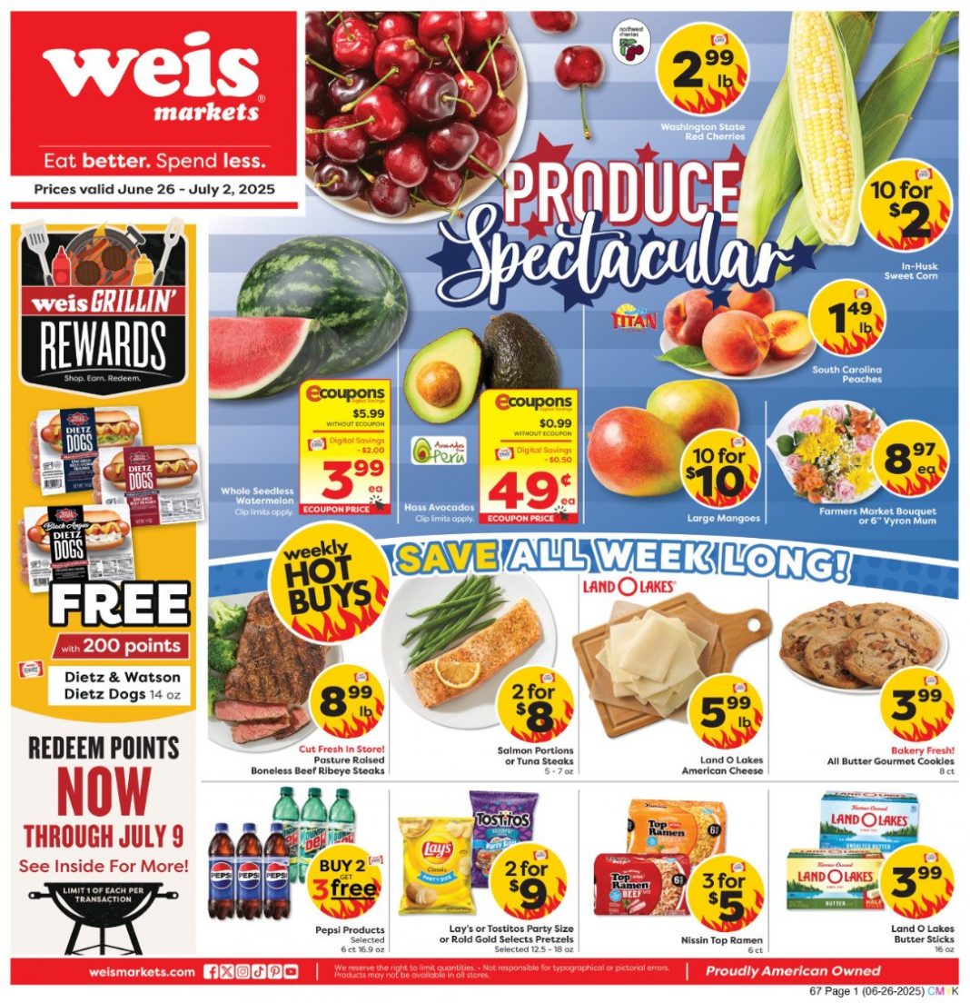 Weis Markets Weekly Ad Jun 26 – Jul 02, 2025