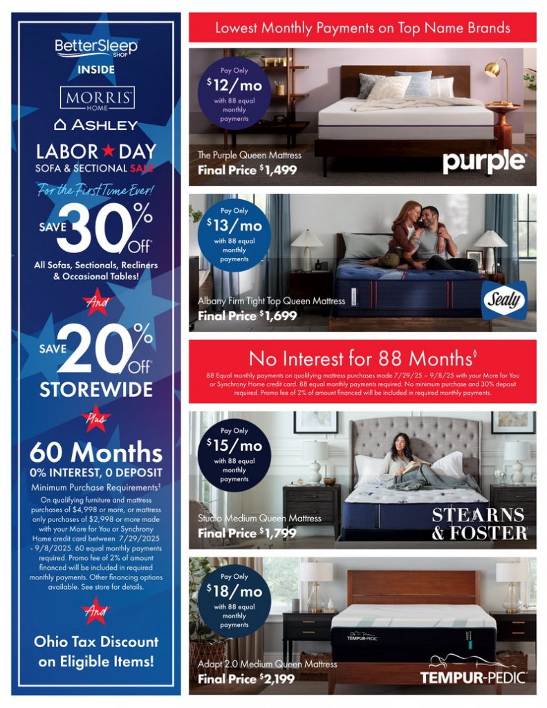 Ashley Furniture HomeStore Labor Day Sofa & Sectional Sale Jul 28 – Sep ...