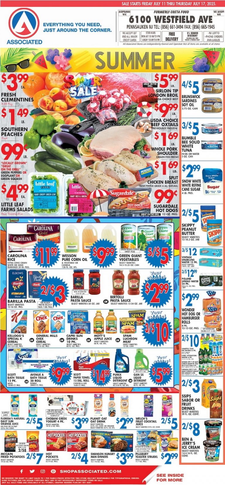 Associated Supermarkets Weekly Ad Jul 11 – Jul 17, 2025