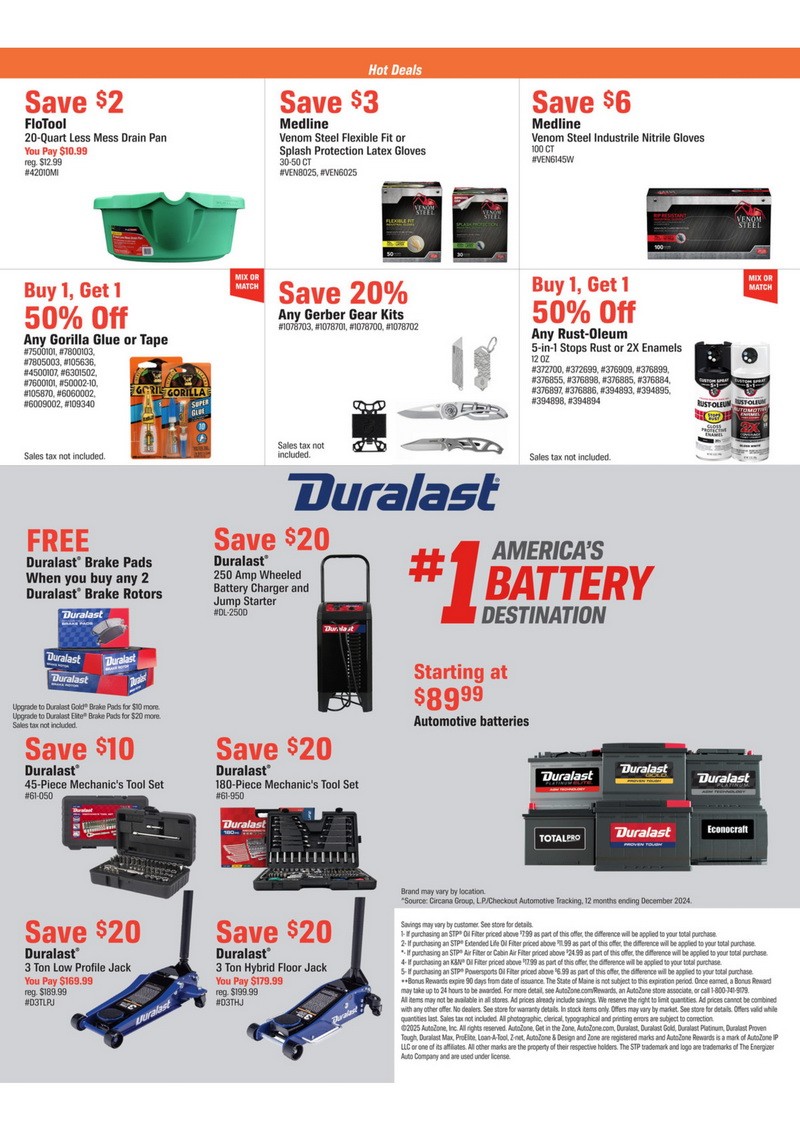 AutoZone Monthly Ad Jul 01 – Jul 28, 2025