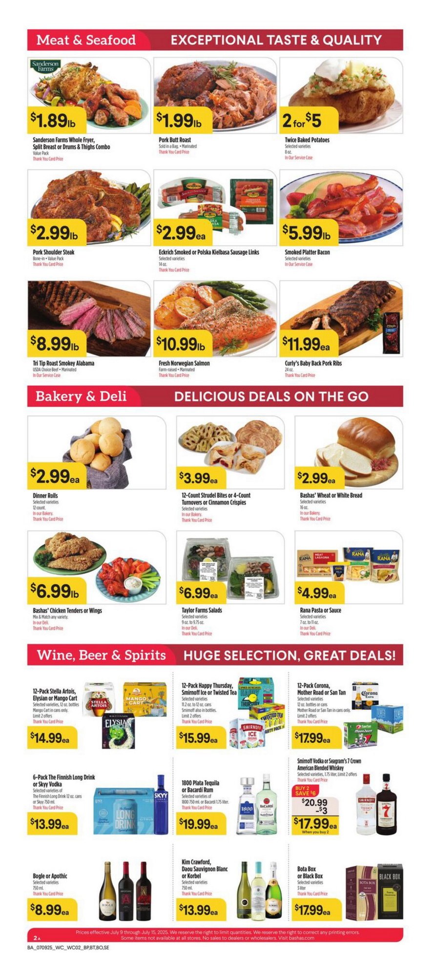 Bashas Weekly Ad Jul 09 – Jul 15, 2025