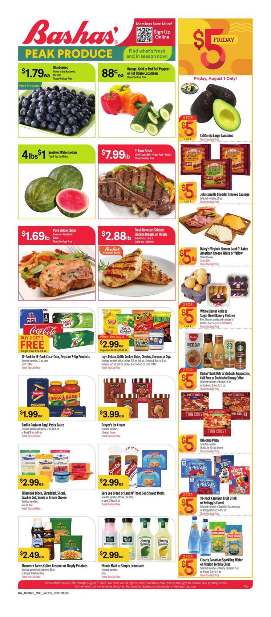 Bashas Weekly Ad Jul 30 – Aug 05, 2025