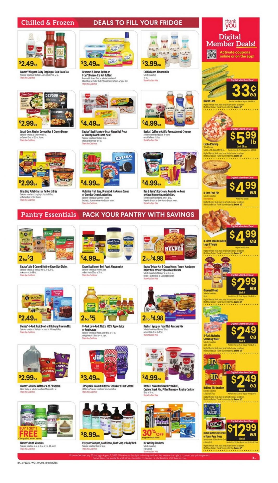 Bashas Weekly Ad Jul 30 – Aug 05, 2025