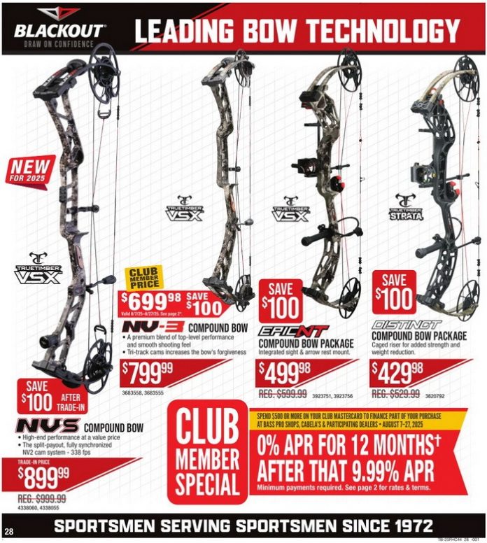 Bass Pro Shops Fall Hunting Classic Sale Aug 07 – Aug 27, 2025