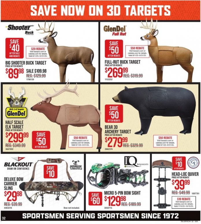 Bass Pro Shops Fall Hunting Classic Sale Aug 07 – Aug 27, 2025