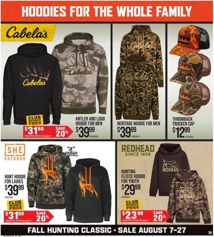 Bass Pro Shops Fall Hunting Classic Sale Aug 07 – Aug 27, 2025