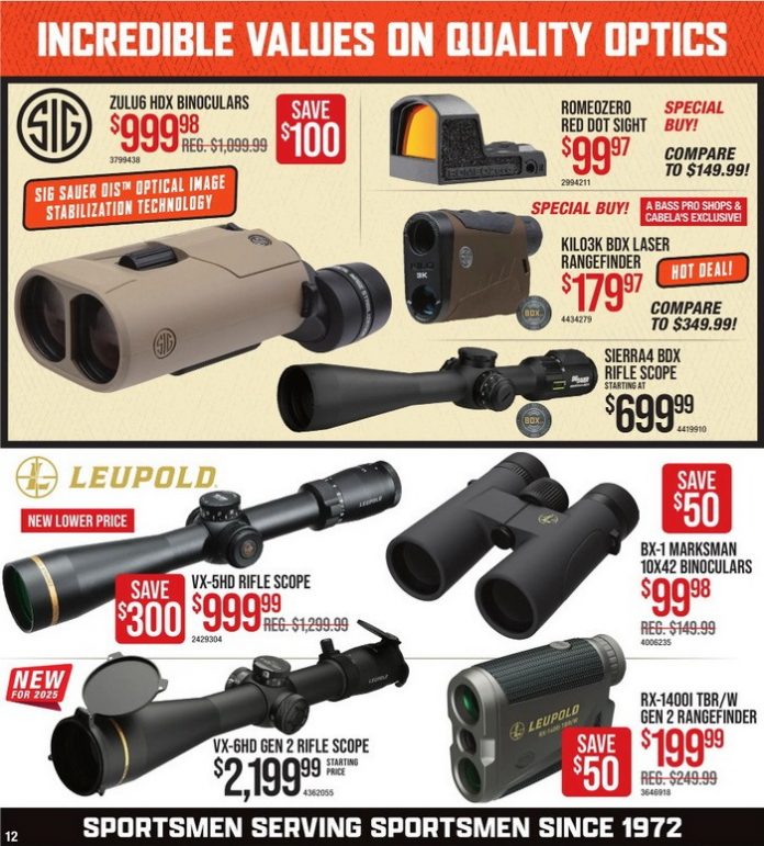 Bass Pro Shops Fall Hunting Classic Sale Aug 07 – Aug 27, 2025