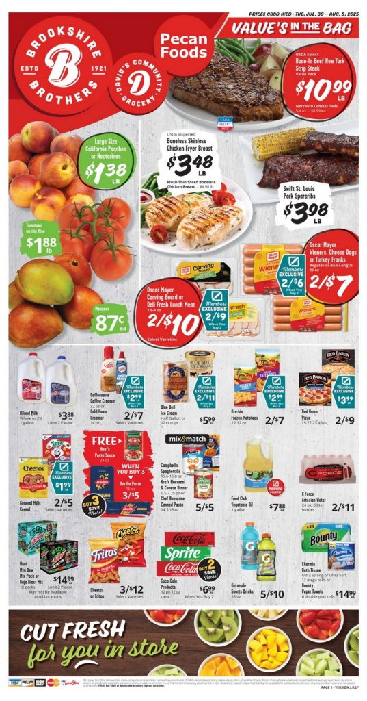 Brookshire Brothers Weekly Ad Jul 30 – Aug 05, 2025
