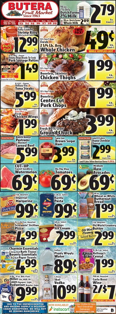 Butera Weekly Ad Jul 23 – Jul 29, 2025