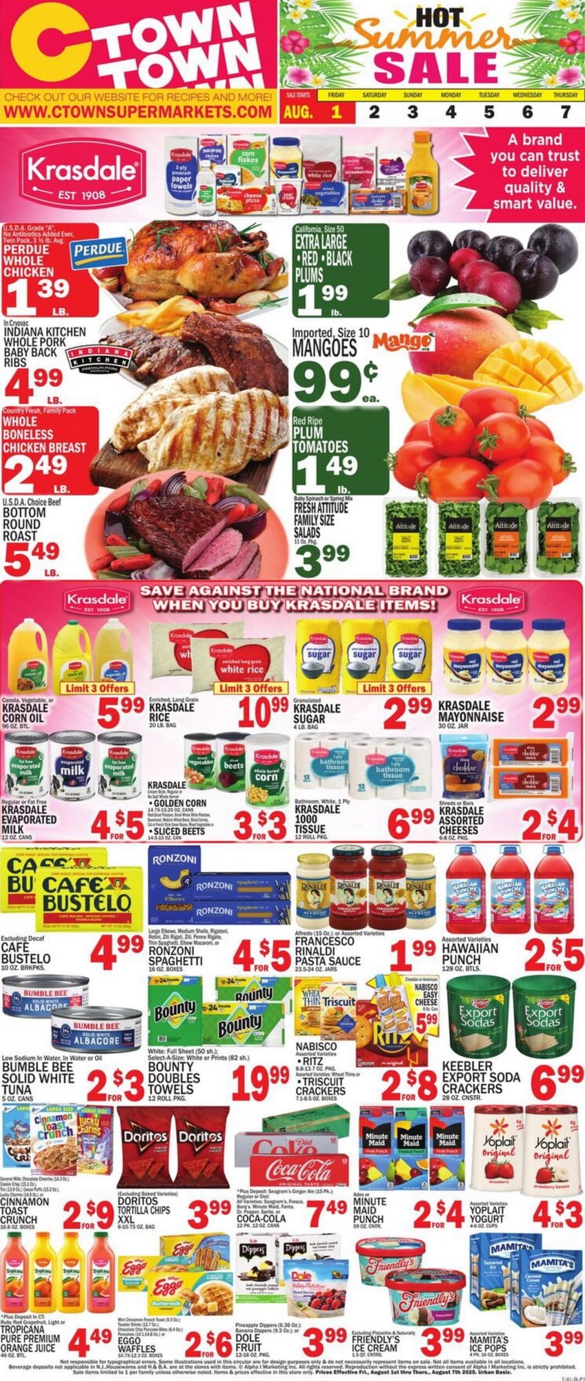 C-Town Weekly Ad Aug 01 – Aug 07, 2025