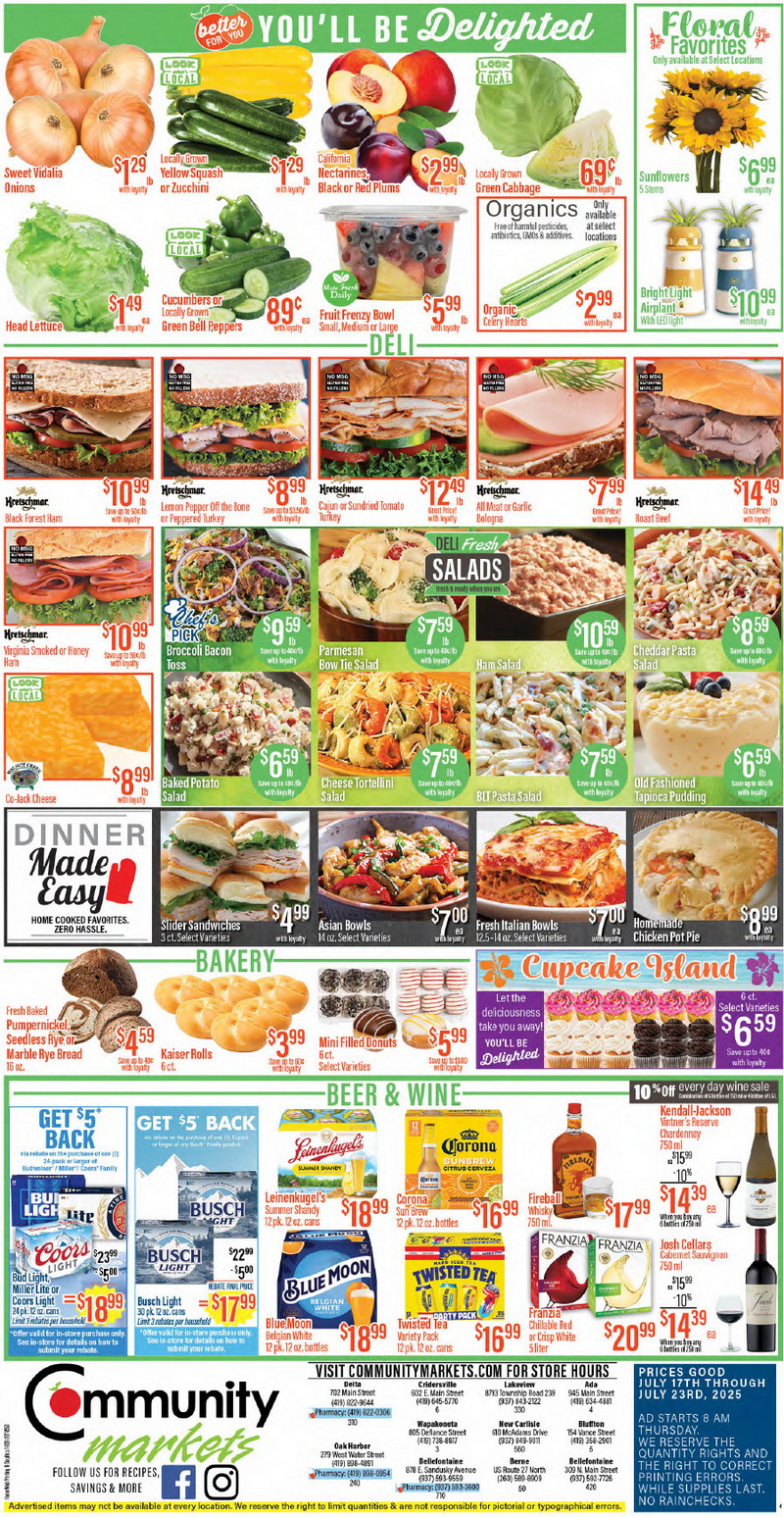 Community Markets Weekly Ad Jul 17 – Jul 23, 2025