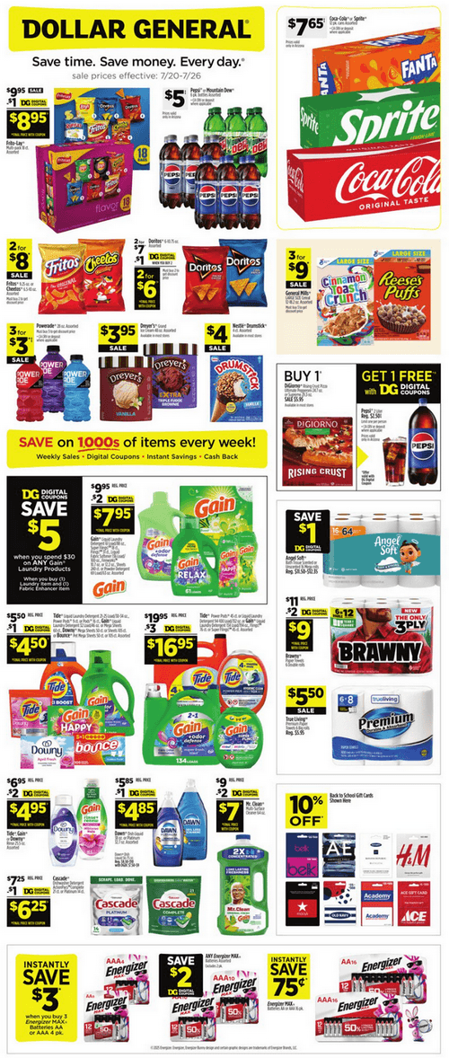 Dollar General Weekly Ad Jul 20 – Jul 26, 2025