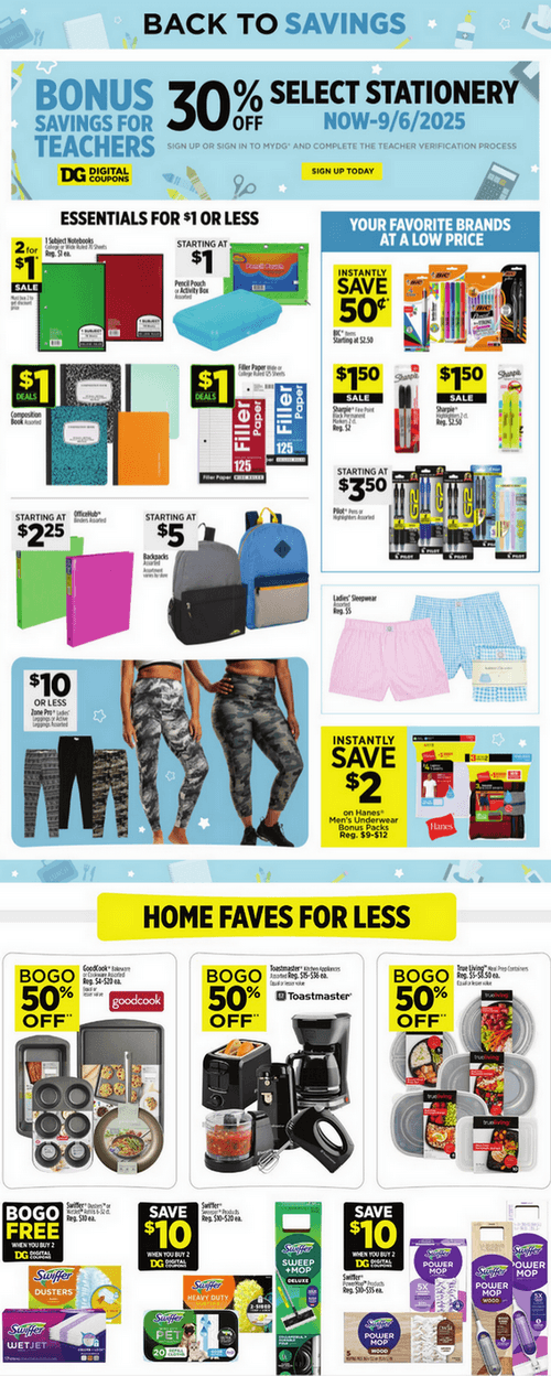 Dollar General Weekly Ad Jul 20 – Jul 26, 2025