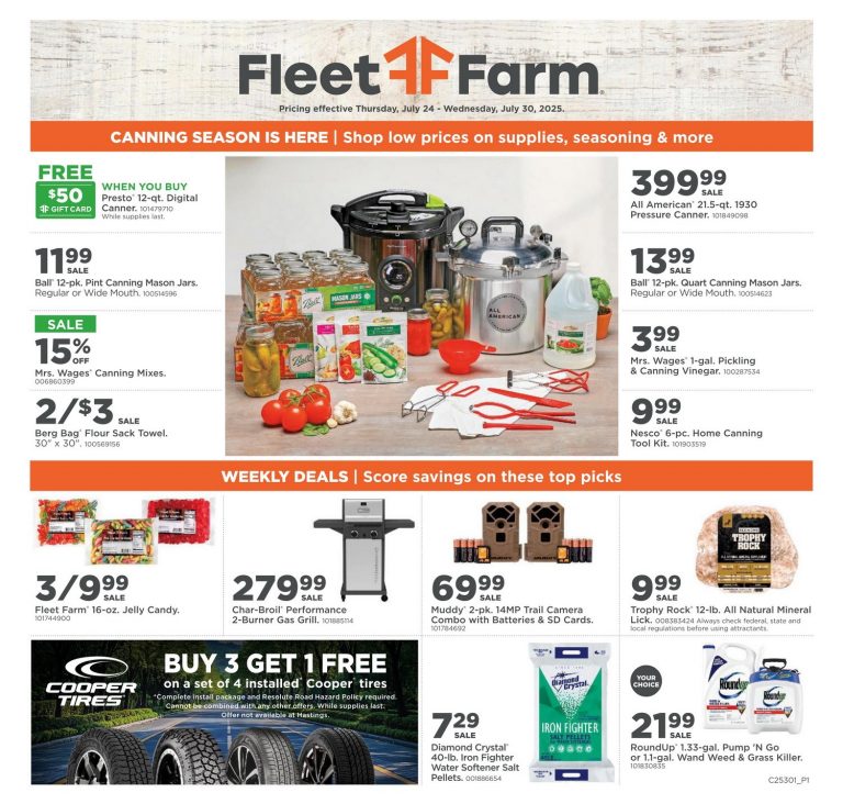 Fleet Farm Weekly Ad Jul 24 – Jul 30, 2025