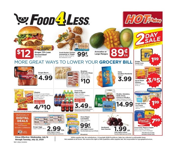 Food 4 Less Weekly Ad Jul 16 – Jul 22, 2025