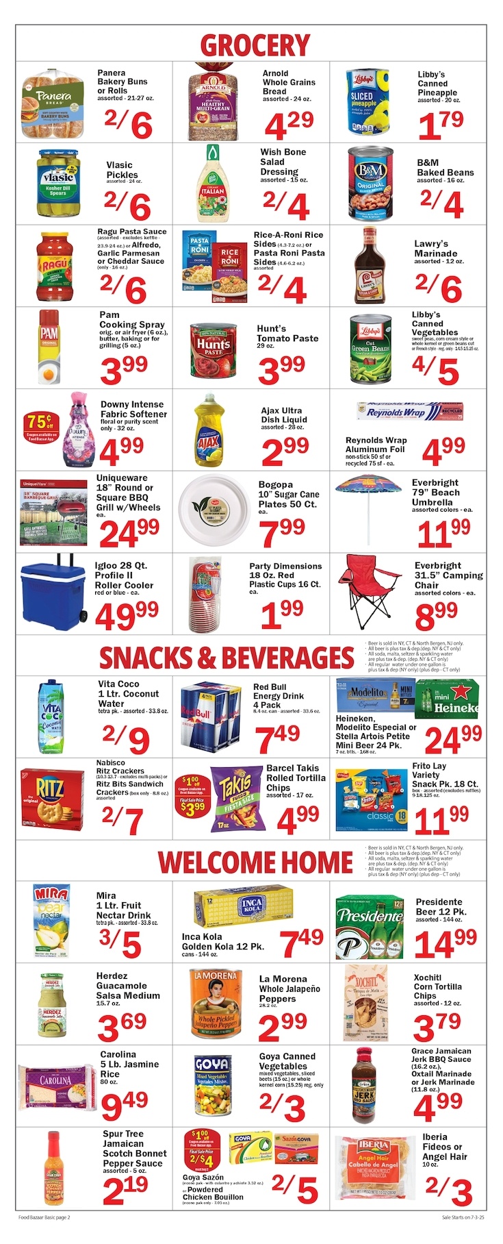 Food Bazaar Weekly Ad Jul 03 – Jul 09, 2025 (4th of July Promotion Included)