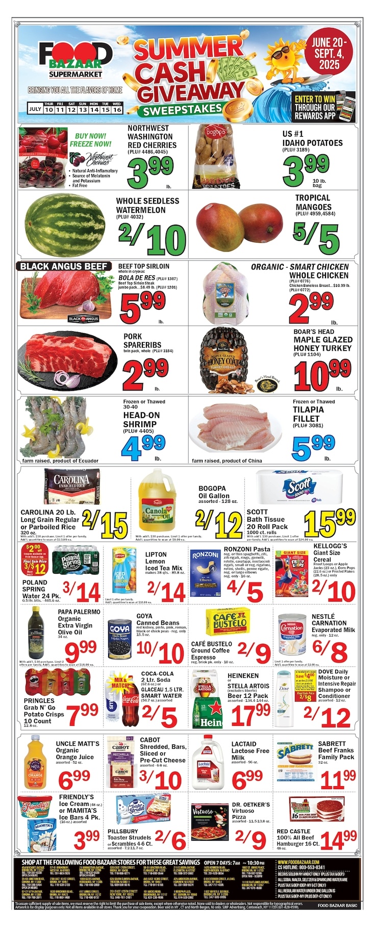 Food Bazaar Weekly Ad Jul 10 – Jul 16, 2025
