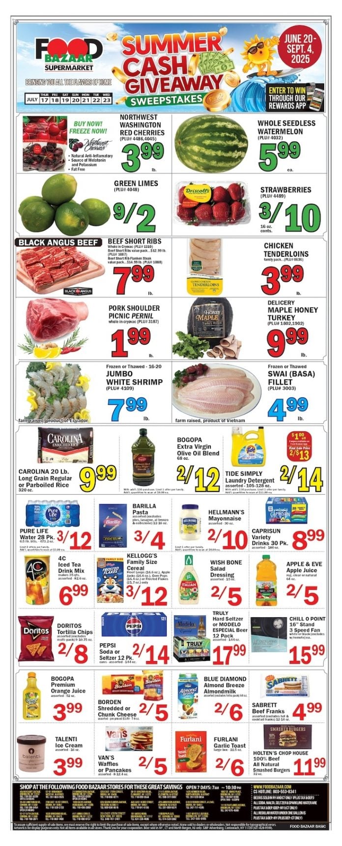 Food Bazaar Weekly Ad Jul 17 – Jul 23, 2025