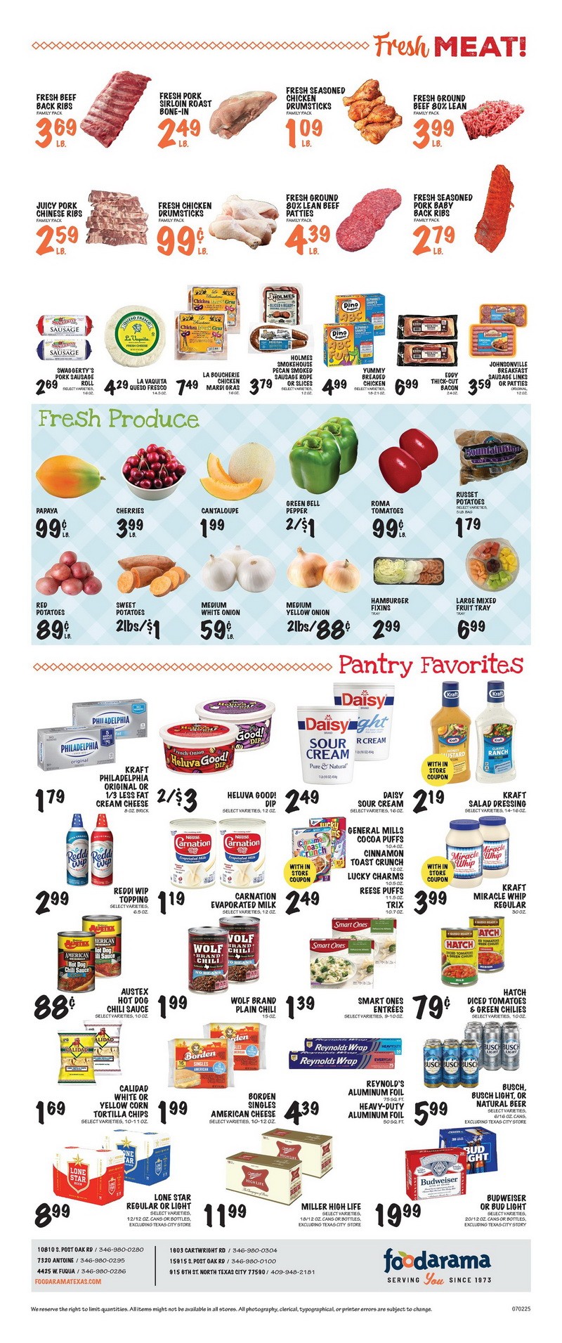 Foodarama Weekly Ad Jul 02 – Jul 08, 2025 (4th of July Promotion Included)