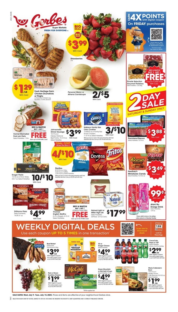 Gerbes Weekly Ad Jul 09 – Jul 15, 2025