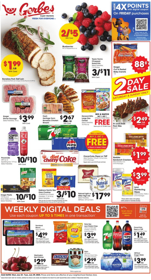 Gerbes Weekly Ad Jul 23 – Jul 29, 2025