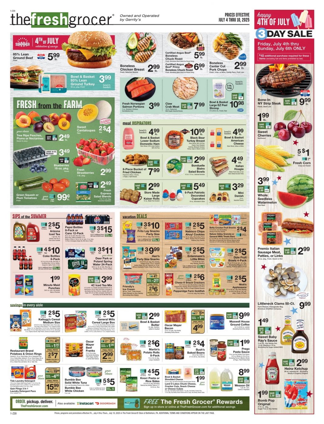 Gerrity's Supermarkets Weekly Ad Jul 04 – Jul 10, 2025 (4th of July ...