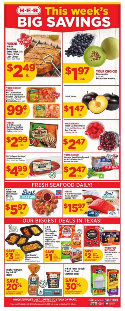 HEB Weekly Ad Jul 23 – Jul 29, 2025