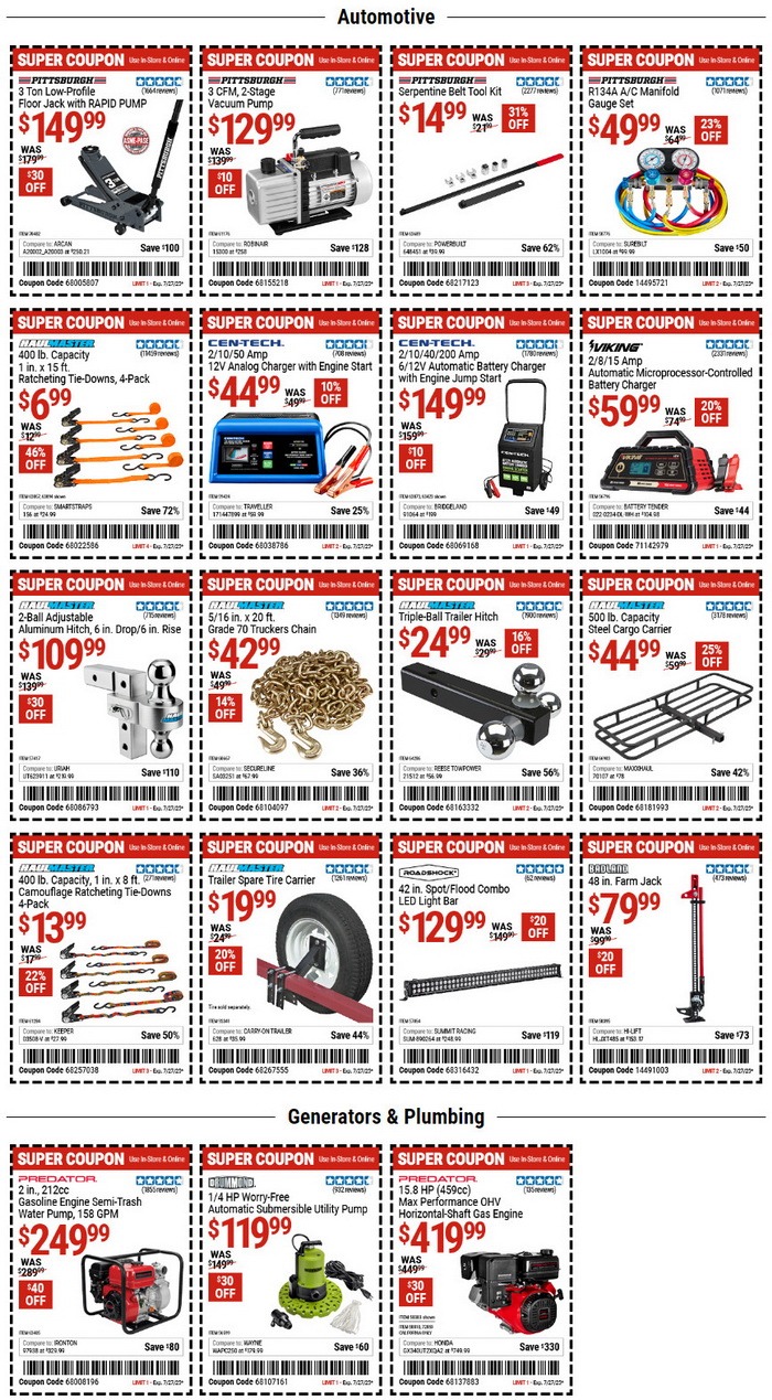 Harbor Freight Summer Coupon Sale Jul 14 – Jul 27, 2025