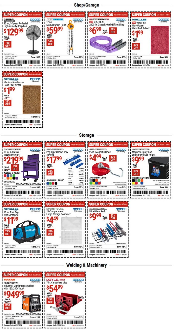 Harbor Freight Summer Coupon Sale Jul 14 – Jul 27, 2025
