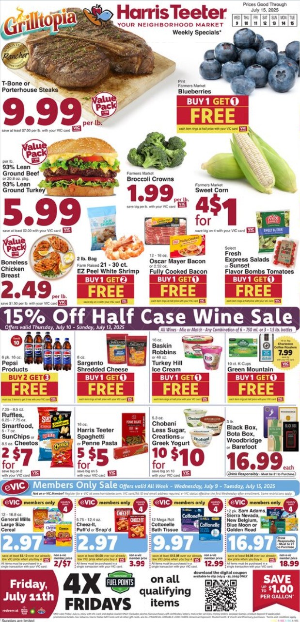 Harris Teeter Weekly Ad Jul 09 – Jul 15, 2025
