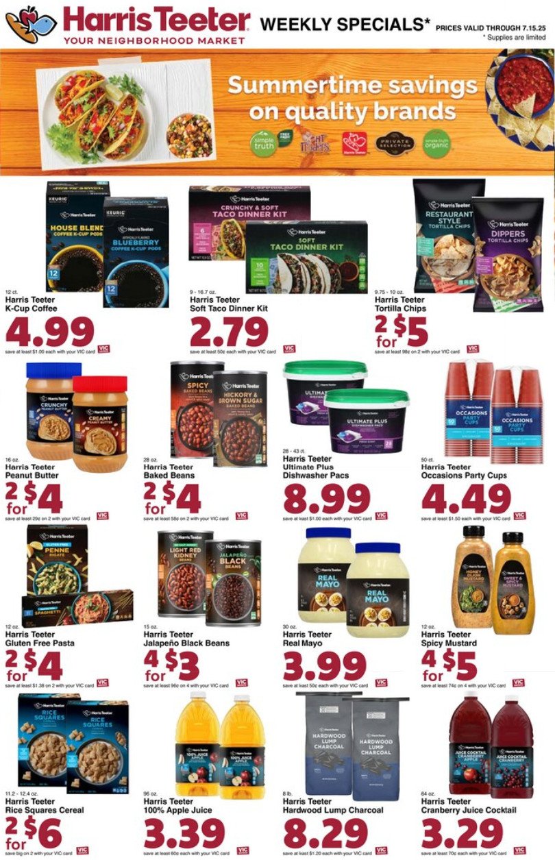 Harris Teeter Weekly Ad Jul 09 – Jul 15, 2025