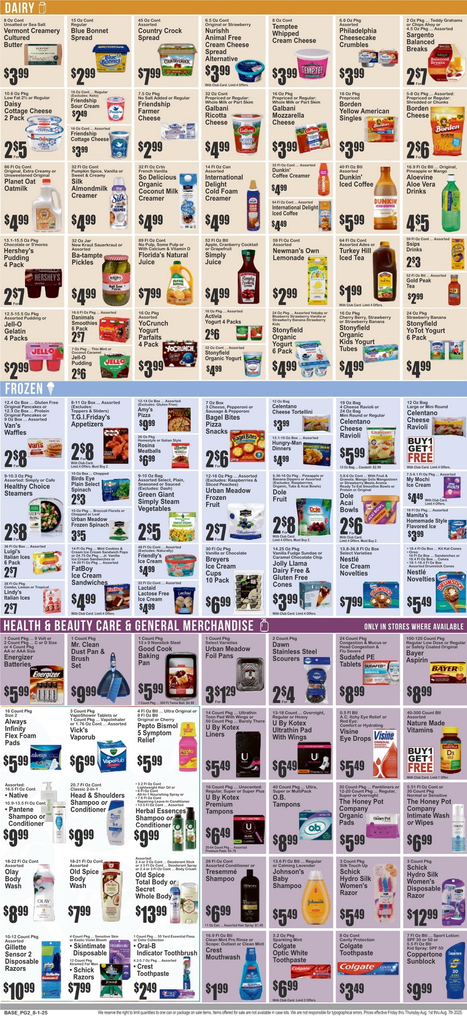 Key Food Weekly Ad Aug 01 – Aug 07, 2025