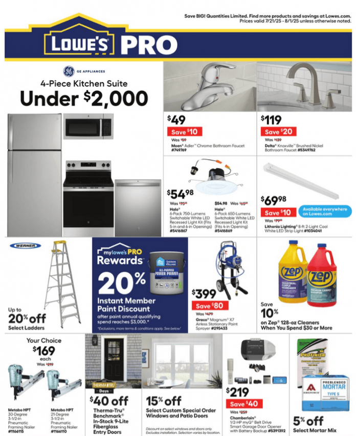 Lowe's Pro Ad Jul 21 – Aug 01, 2025