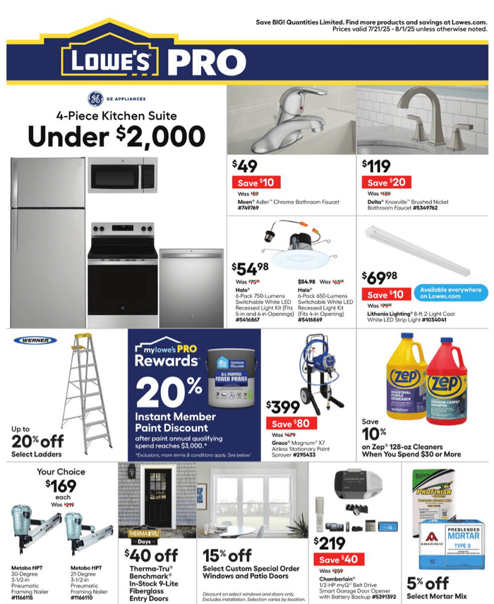 Lowe's Pro Ad Jul 21 – Aug 01, 2025