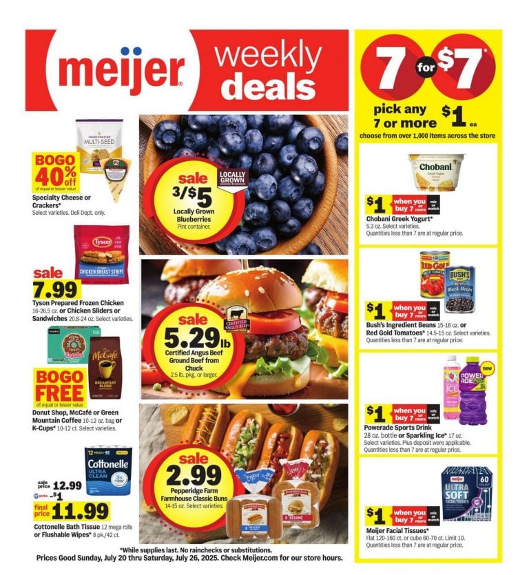 Meijer Weekly Ad Jul 20 – Jul 26, 2025